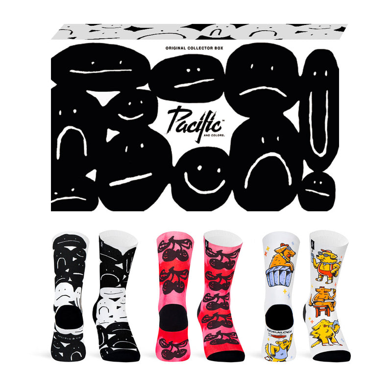 FACES Gift Box with 3 Exclusive Socks - Faces, Cherry and Doggy ...